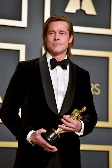 Brad Pitt Winner Best Actor Supporting Editorial Stock Photo - Stock ...