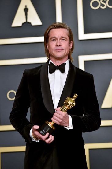 Brad Pitt Winner Best Actor Supporting Editorial Stock Photo - Stock ...