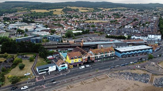 Aerial View Minehead Editorial Stock Photo - Stock Image | Shutterstock
