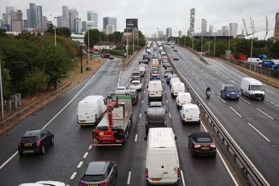 Traffic Queues On A102m Blackwall Tunnel Editorial Stock Photo - Stock ...
