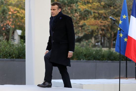 French President Emmanuel Macron Official Inauguration Editorial Stock ...