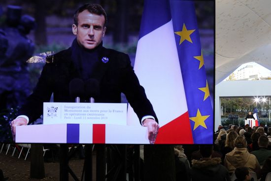 French President Emmanuel Macron Official Inauguration Editorial Stock ...