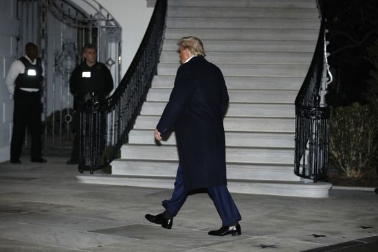 Us President Donald Trump Walks On Editorial Stock Photo - Stock Image ...