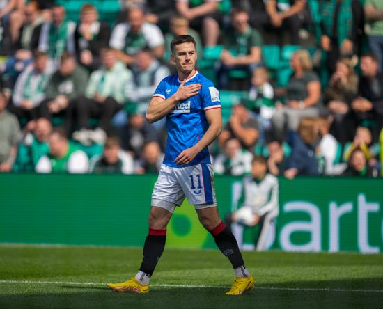 Tom Lawrence Rangers Celebrates Scoring Give Editorial Stock Photo ...