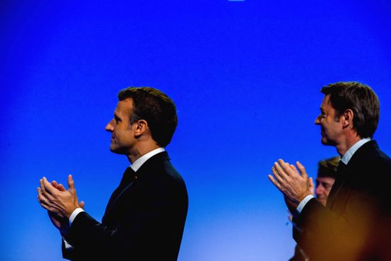 President Emmanuel Macron Francois Baroin President Editorial Stock ...