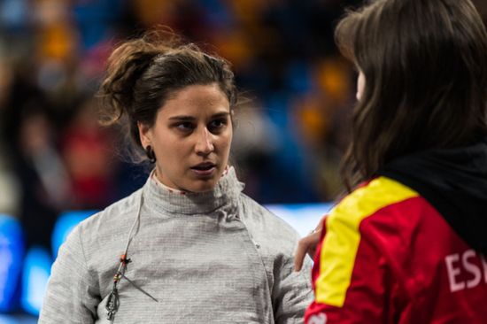 Araceli Navarro Spanish Fencer Sabre During Editorial Stock Photo ...