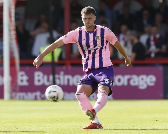 Yeovil Town Player Max Hunt Passes Editorial Stock Photo - Stock Image ...