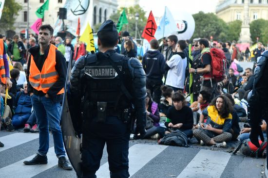 Members Extinction Rebellion Movement Occupy Place Editorial Stock ...