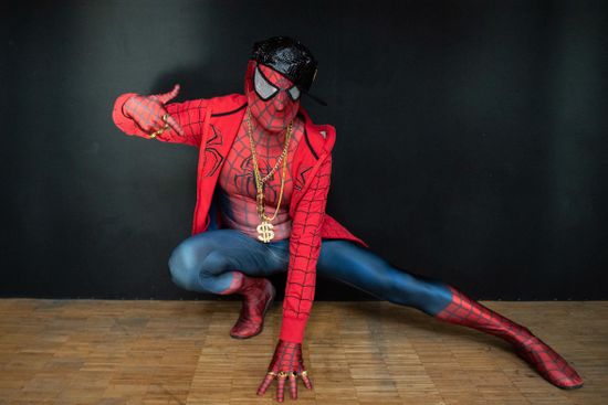 Cosplayer Dressed Spiderman Attending Comic Con Editorial Stock Photo - Stock Image | Shutterstock