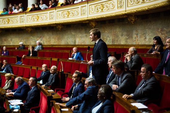French Deputy Robin Reda Speaks During Editorial Stock Photo - Stock ...