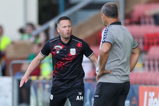 Crewe Alexandra Manager Alex Morris During Editorial Stock Photo ...