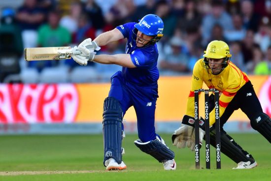 Eoin Morgan London Spirit Batting During Editorial Stock Photo - Stock ...