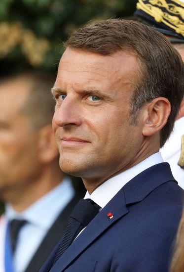 French President Emmanuel Macron Marks 75th Editorial Stock Photo ...