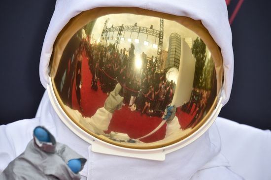 Mtv Moon Man Attends 2019 Mtv Editorial Stock Photo - Stock Image ...