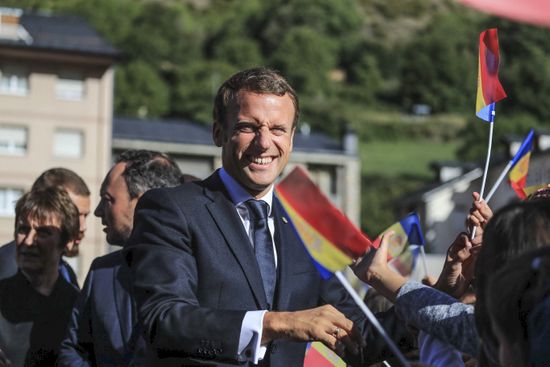 French President Andorra Coprince Emmanuel Macron Editorial Stock Photo ...
