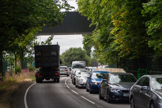Traffic On A413 Wendover Pass Underneath Editorial Stock Photo - Stock ...