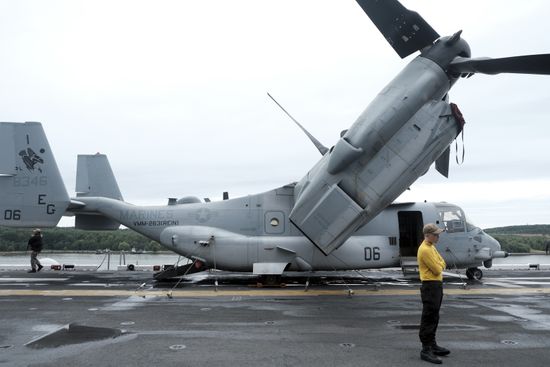 Bell Boeing V22 Osprey Helicopter Seen Editorial Stock Photo - Stock ...