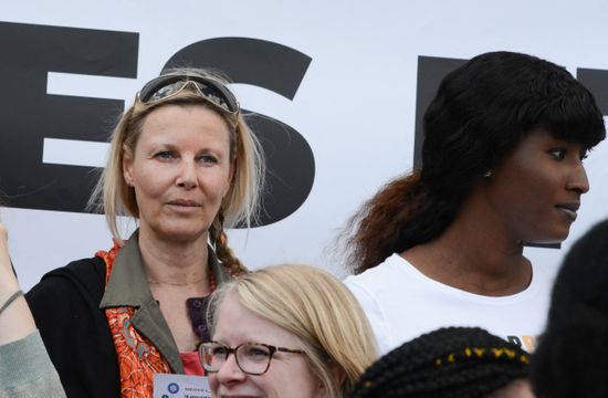 Women Demonstrate Against Practice Excision Female Editorial Stock ...