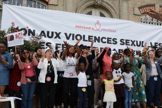 Women Demonstrate Against Practice Excision Female Editorial Stock ...