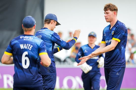 Yorkshires Matthew Revis Jack Shutt Celebrate Editorial Stock Photo ...