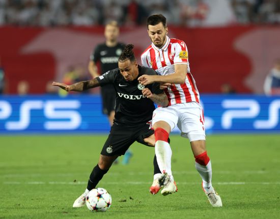 Red Stars Mirko Ivanic R Action Editorial Stock Photo - Stock Image ...