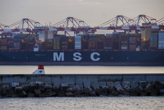 Msc Mia Container Ship Port Barcelona Editorial Stock Photo - Stock ...