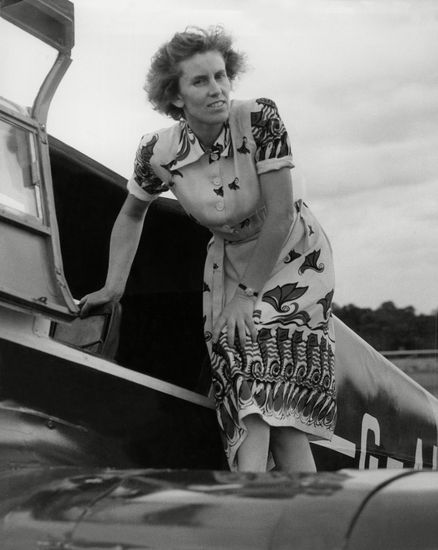 Lettice Curtis During Birmingham Air Races Editorial Stock Photo ...