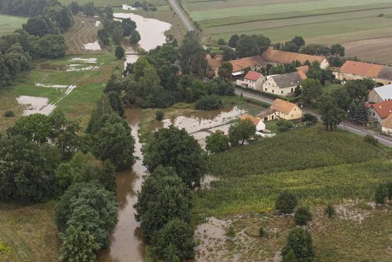 Aerial View Flooding After Warning Issued Editorial Stock Photo - Stock ...