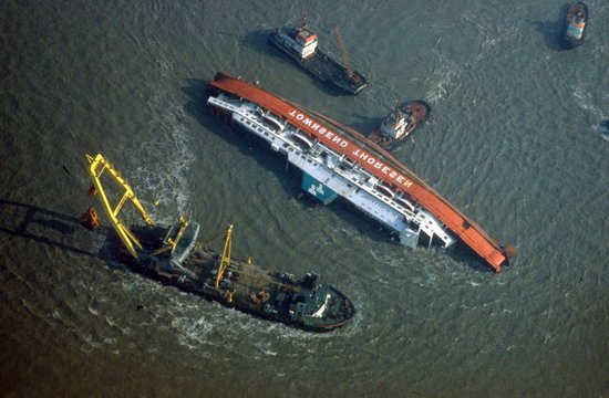Rescue Salvage Operation Townsend Thoresen Ferry Editorial Stock Photo ...