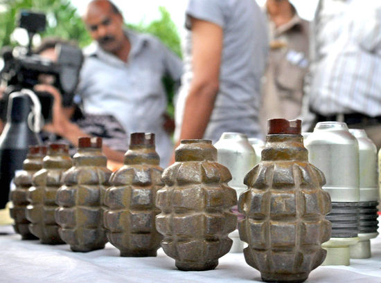 Karachi Police Officials Display Arms Explosives Editorial Stock Photo ...