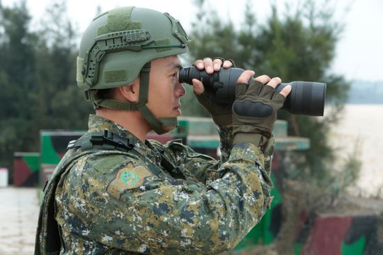 Taiwan Marines Special Force During Antiinvasion Editorial Stock Photo ...