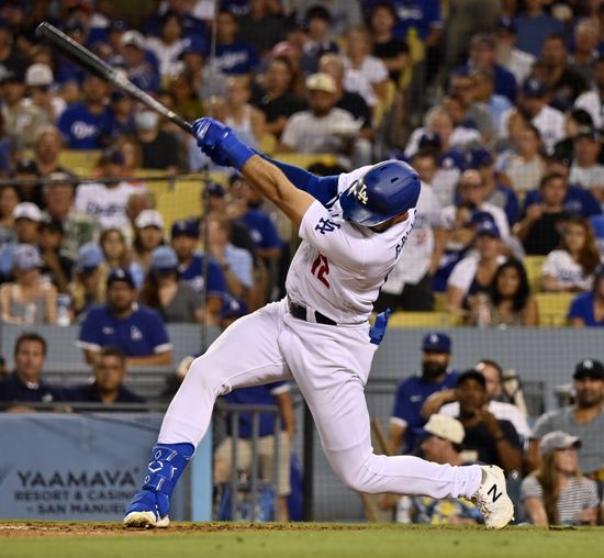 Los Angeles Dodgers Joey Gallo Hits Editorial Stock Photo - Stock Image ...