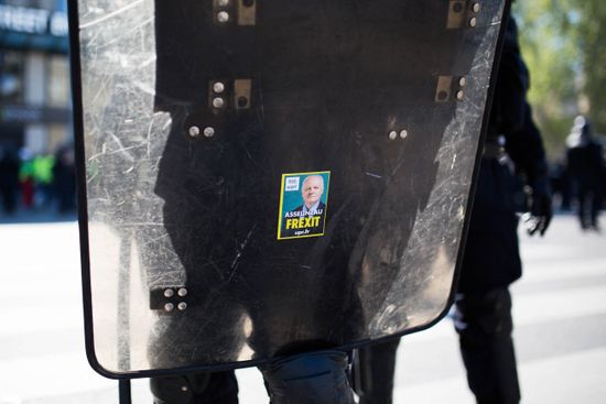 Crs Police Force Sticker Asselineau Frexit Editorial Stock Photo ...