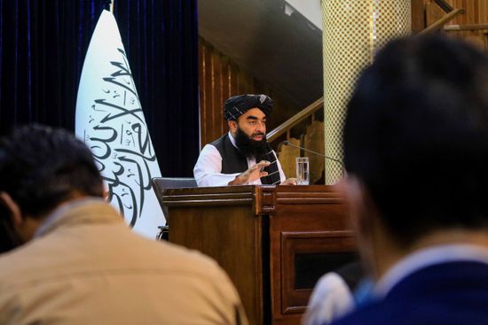 Zabiullah Mujahid Talibans Government Spokesperson Talks Editorial ...
