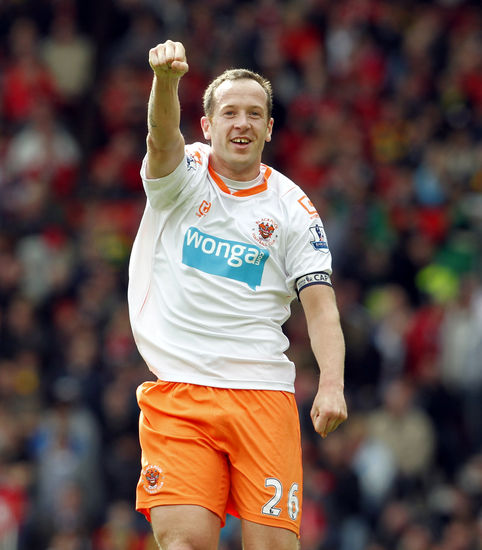 Charlie Adam Blackpool Celebrates Scoring His Editorial Stock Photo ...