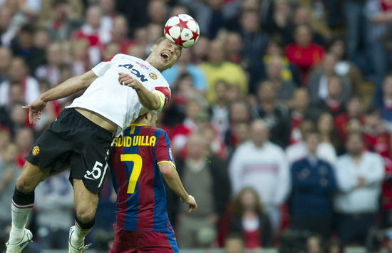 Nemanja Vidic Manchester United David Villa Editorial Stock Photo ...