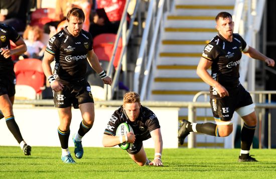 Angus Obrien Dragons Scores Try Editorial Stock Photo - Stock Image ...