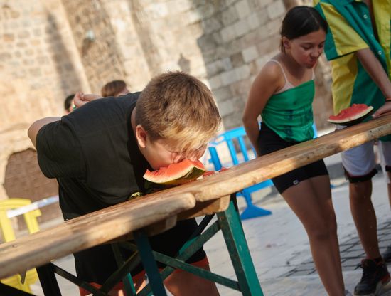 Club El Cazos Watermelon Eating Contest Editorial Stock Photo - Stock ...