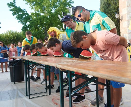 Club El Cazos Watermelon Eating Contest Editorial Stock Photo - Stock ...