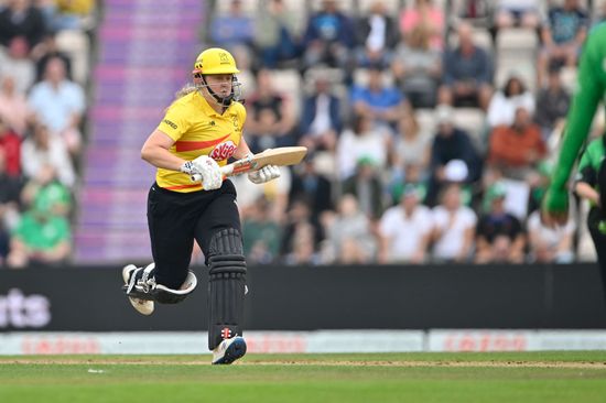 Abbey Freeborn Trent Rockets Batting During Editorial Stock Photo ...