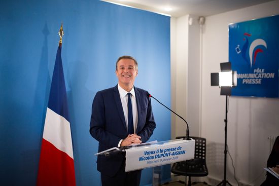 Nicolas Dupontaignan Presents His Wishes Media Editorial Stock Photo ...