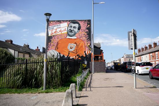 Mural Former Blackpool Player Jimmy Armfield Editorial Stock Photo ...