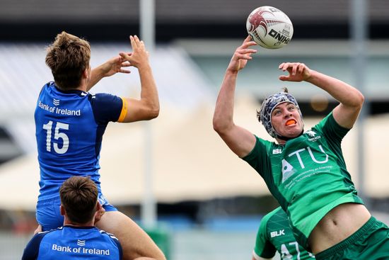 Connacht Vs Leinster Leinsters Hugo Mclaughlin Editorial Stock Photo ...