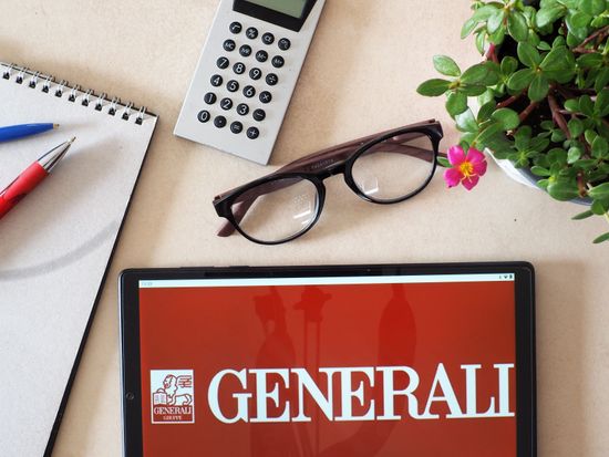 This Photo Illustration Generali Group Logo Editorial Stock Photo ...