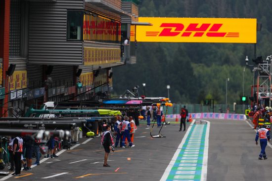 Pitlane Led Panel Logo Sponsor Dhl Editorial Stock Photo - Stock Image ...
