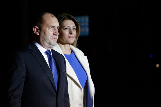 Bulgarias President Roumen Radev His Wife Editorial Stock Photo - Stock ...