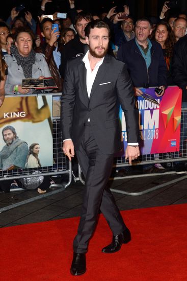 Aaron Taylorjohnson Attending Premiere Outlaw King Editorial Stock ...