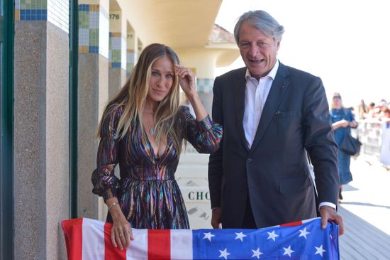 Sarah Jessica Parker Mayor Philippe Augier Editorial Stock Photo ...