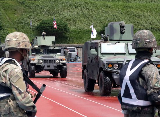 South Korean Us Soldiers Take Part Editorial Stock Photo - Stock Image ...