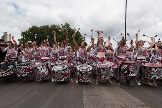 Drum Band Batala Performs Along Streets Editorial Stock Photo - Stock ...